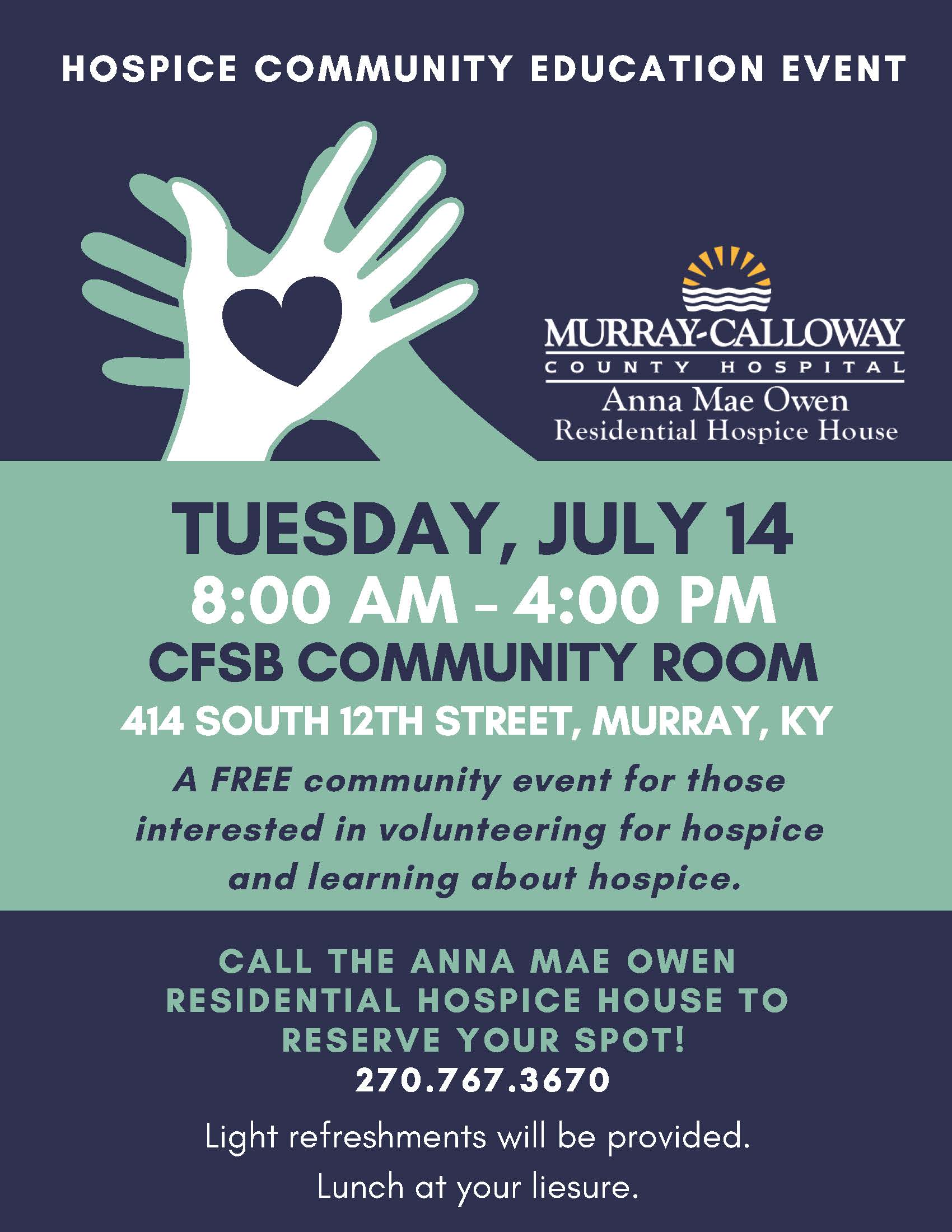 Anna Mae Owen Residential Hospice House to Host Free Community ...